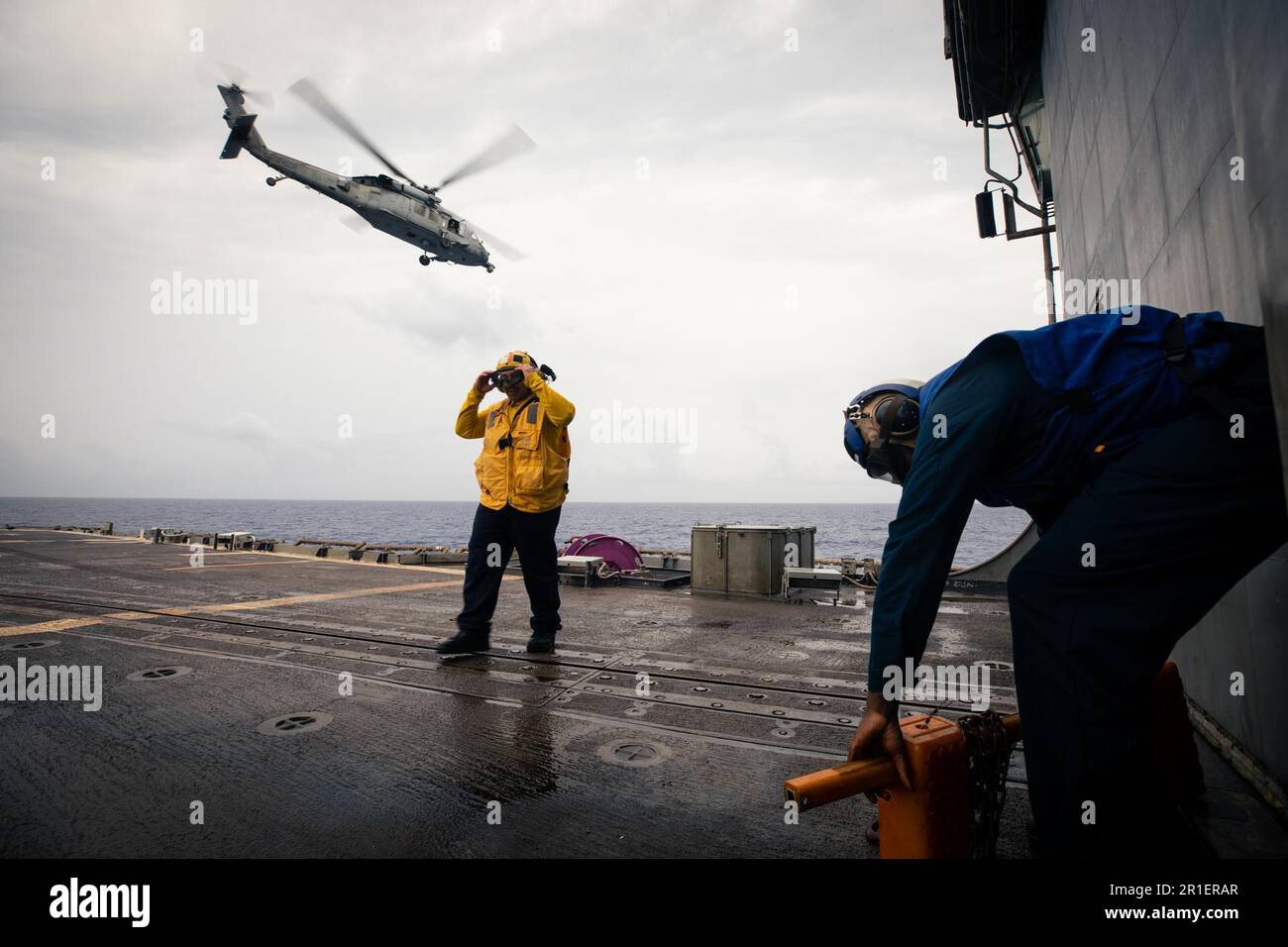 230508-N-YV347-1192 PHILIPPINE SEA (May 8, 2023) An MH-60S Sea Hawk ...
