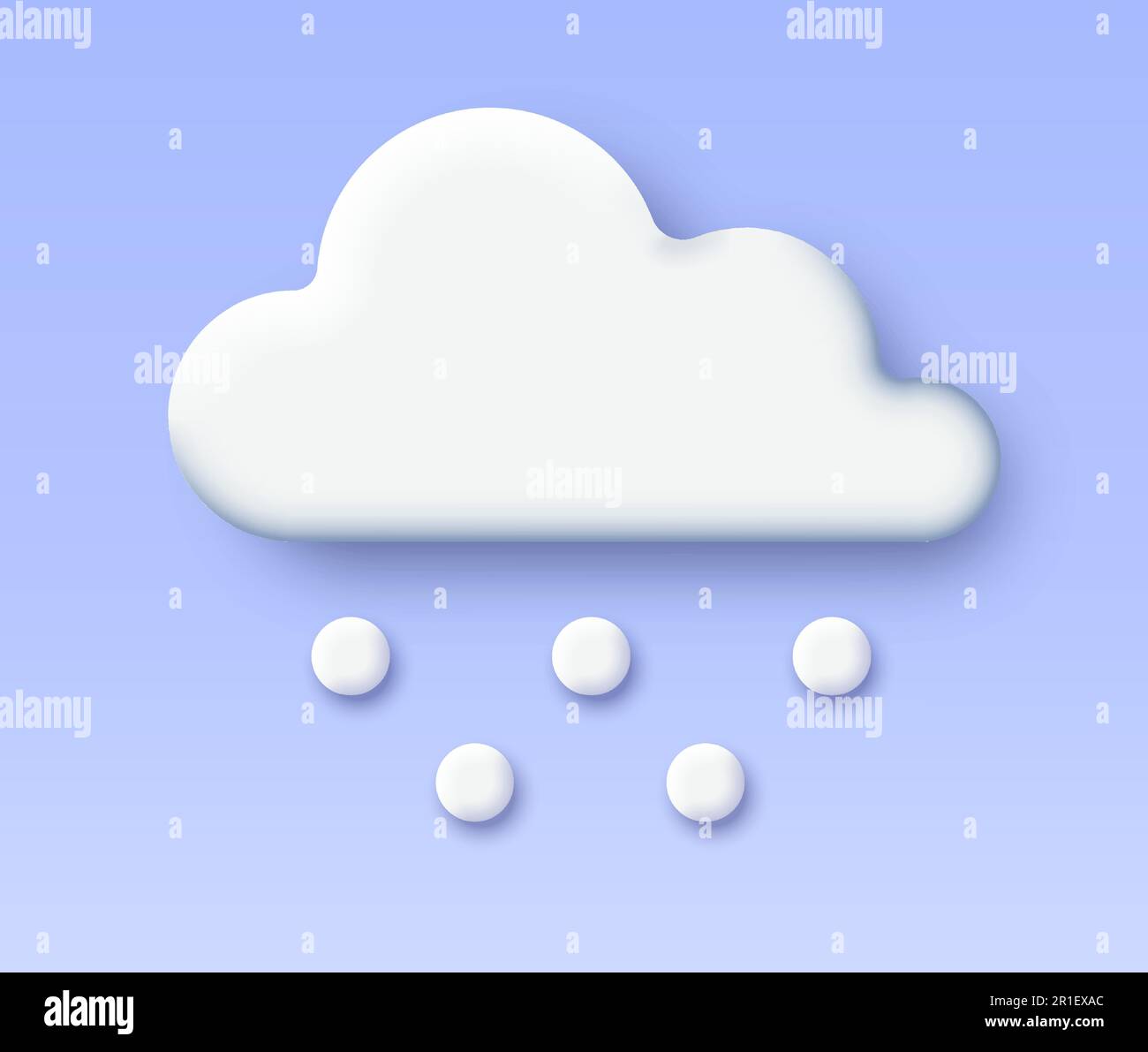 3D snow weather icon Stock Vector Image & Art - Alamy