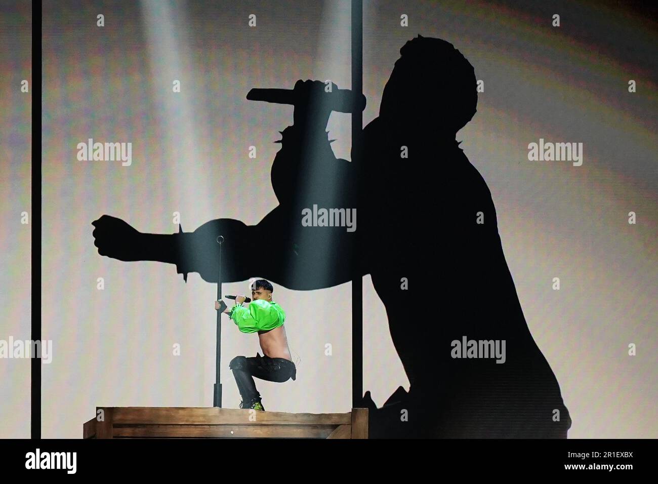 Finland entrant Kaarija performing in the grand final for the ...