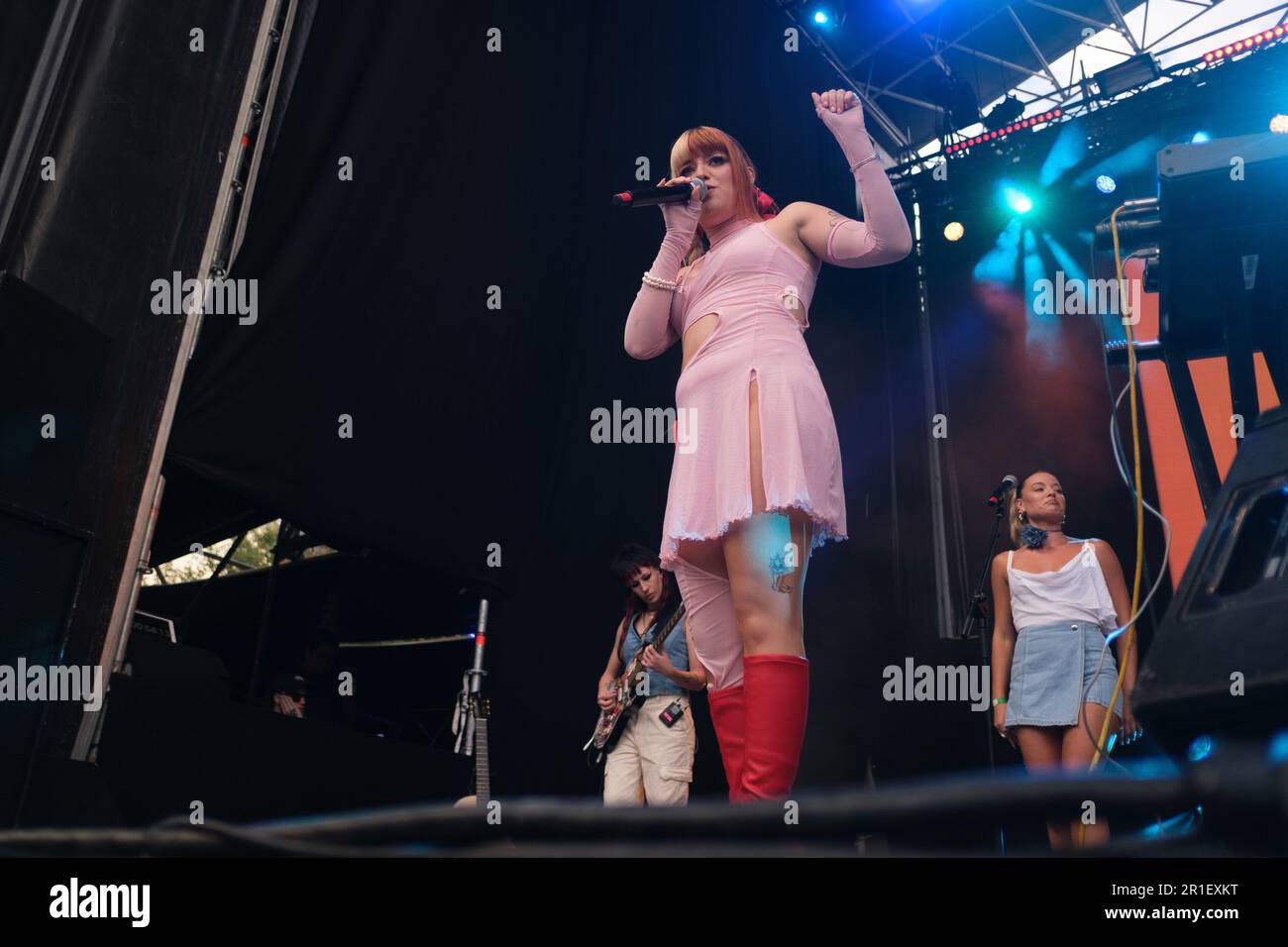 Madrid, Spain. 13th May, 2023. Singer Alba Reche performs during the ...