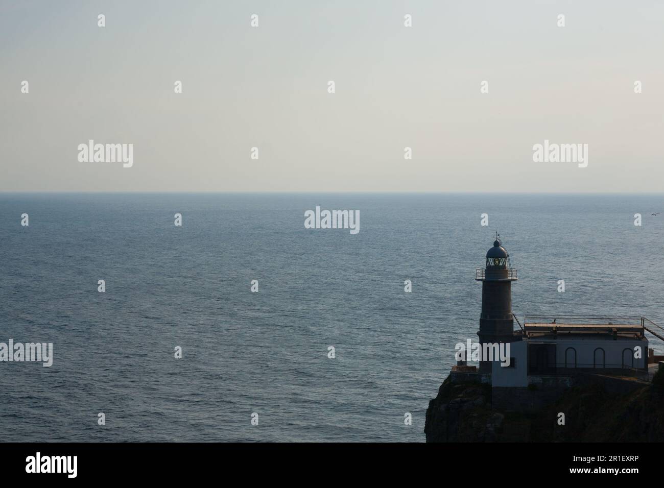Cape Santa Catalina lighthouse view, Lekeitio, Spain. Beautiful spanish ...