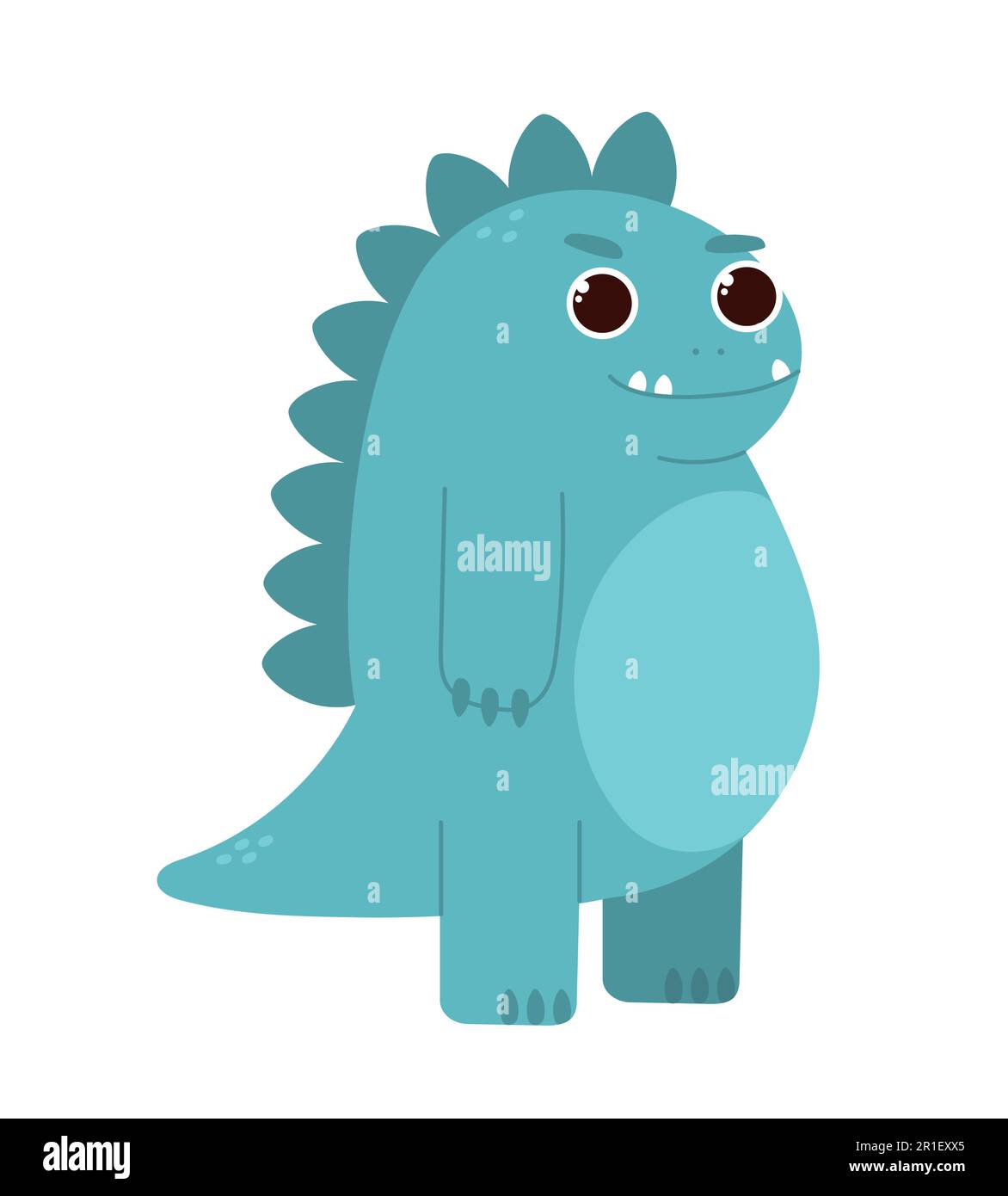 Cute blue monster Stock Vector Image & Art - Alamy