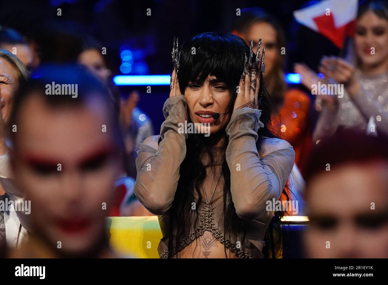 Sweden entrant Loreen reacts during voting in the grand final for the ...