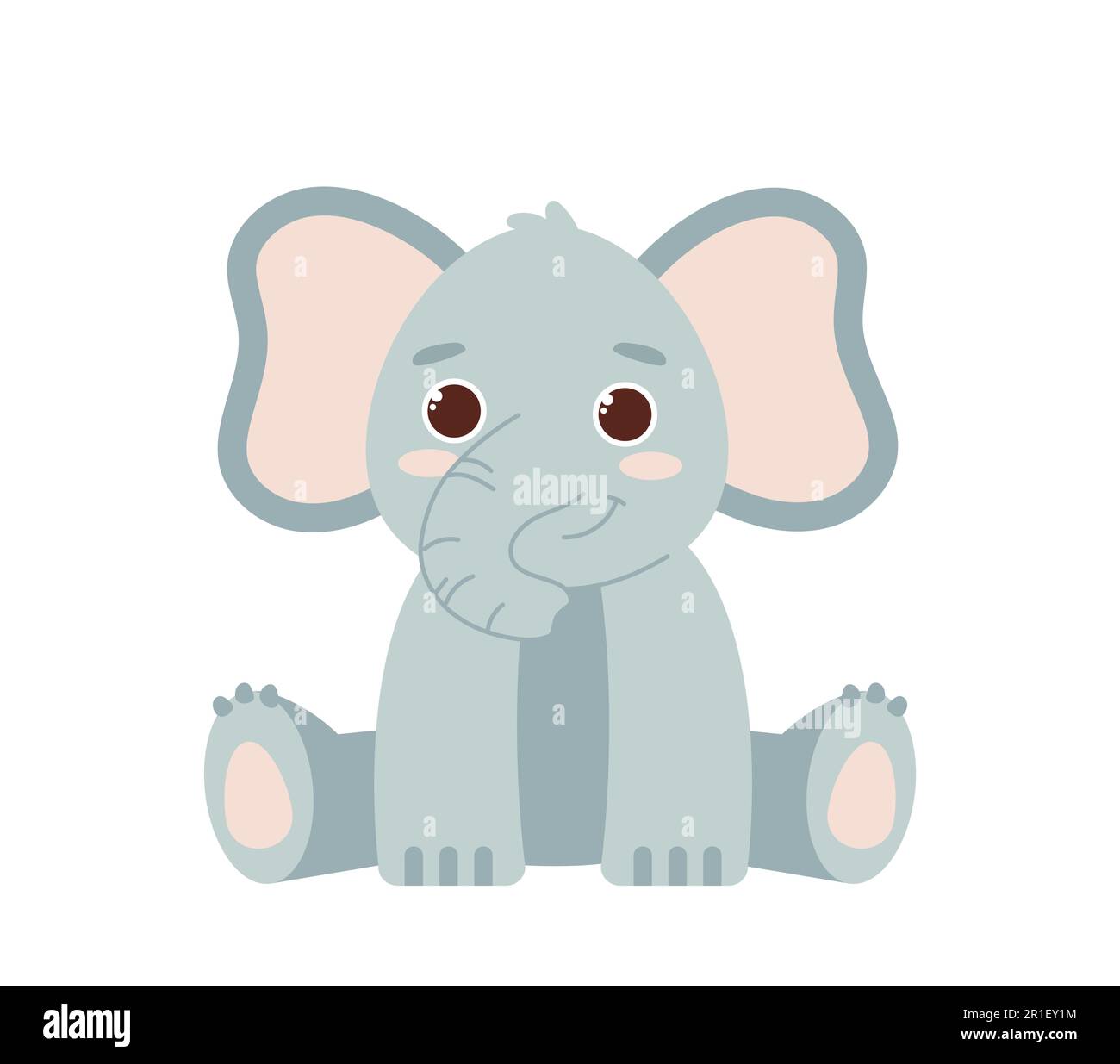 Cute safari elephant Stock Vector Image & Art - Alamy
