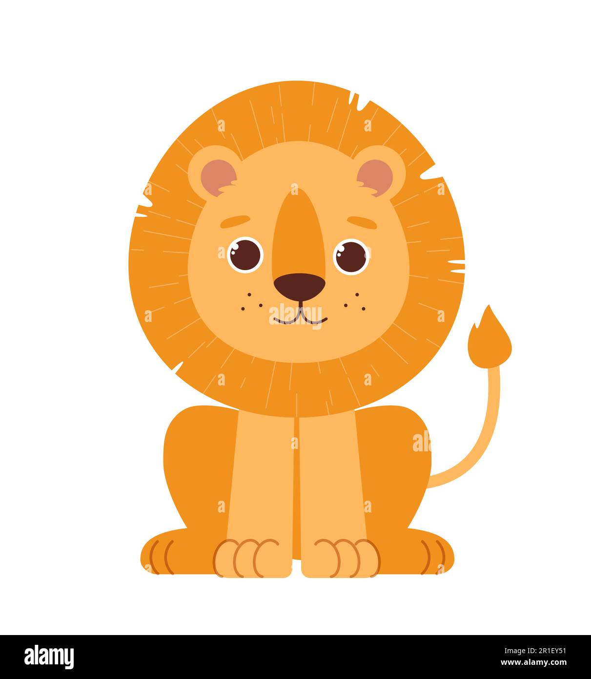 Cute safari lion Stock Vector Image & Art - Alamy