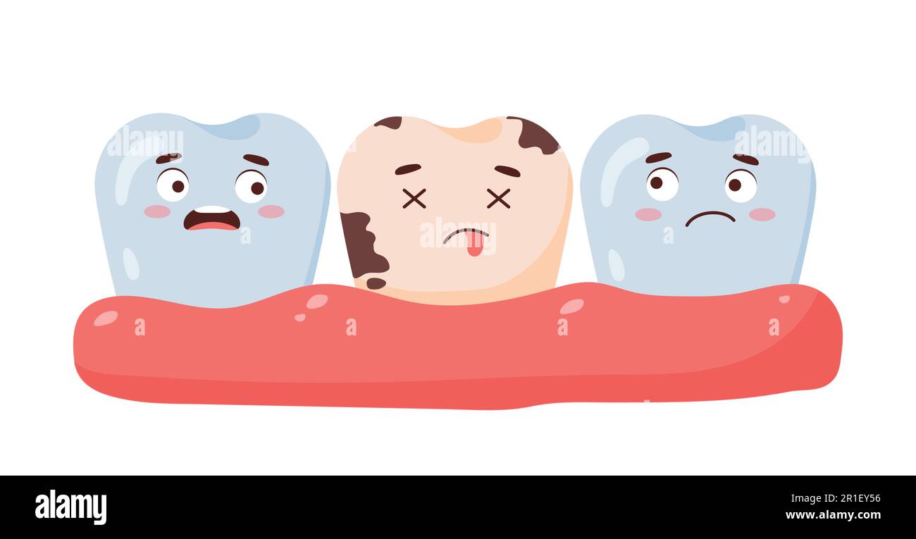 Dirty tooth characters Stock Vector Image & Art - Alamy