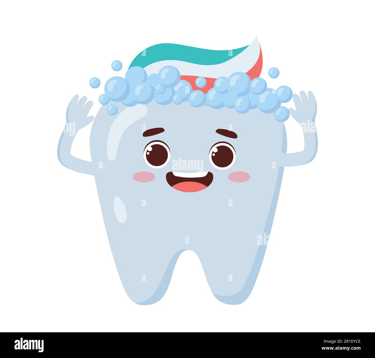 Tooth with paste character Stock Vector Image & Art - Alamy