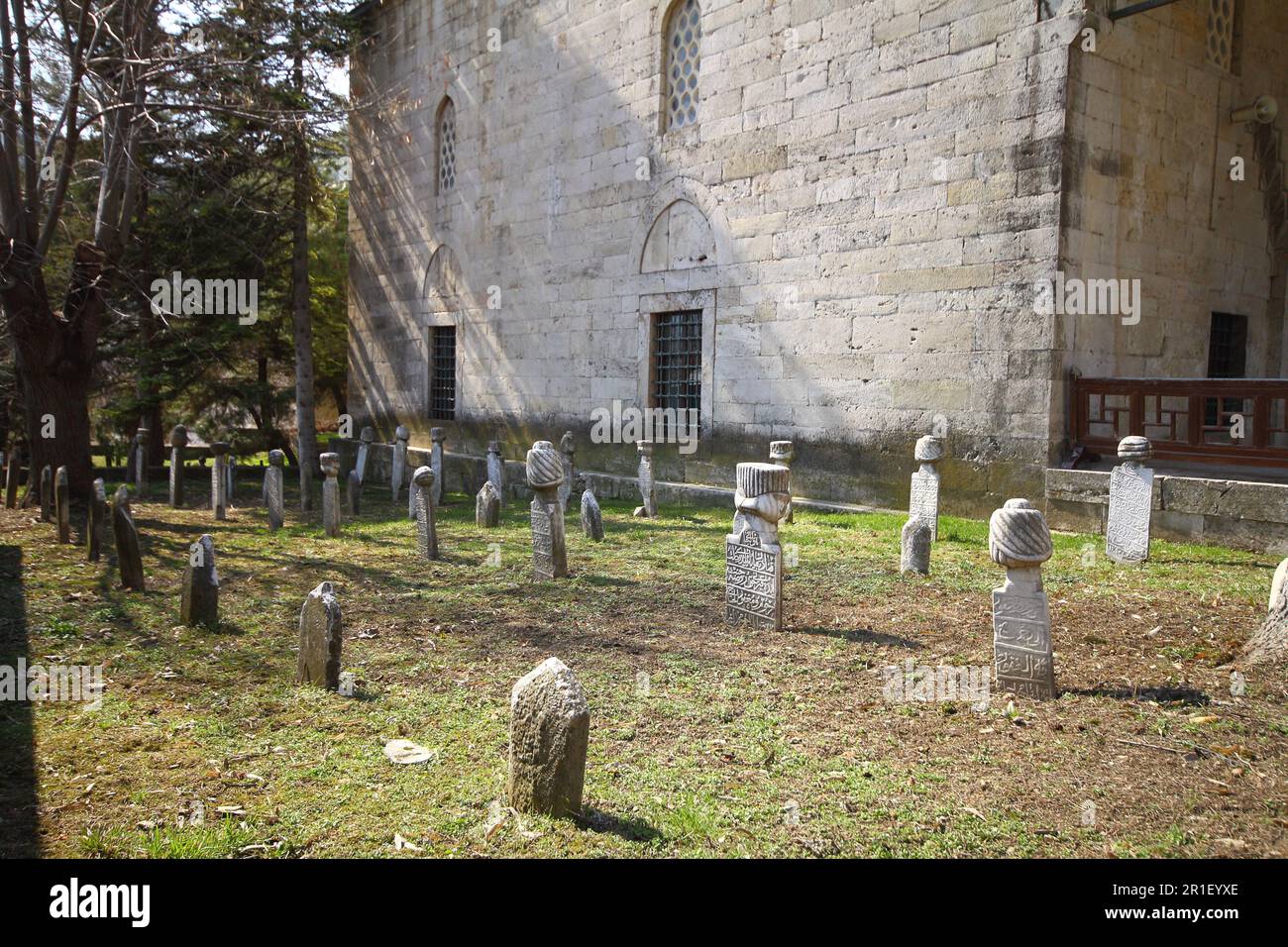 Muslim cemetery headstone symbol hi-res stock photography and images ...