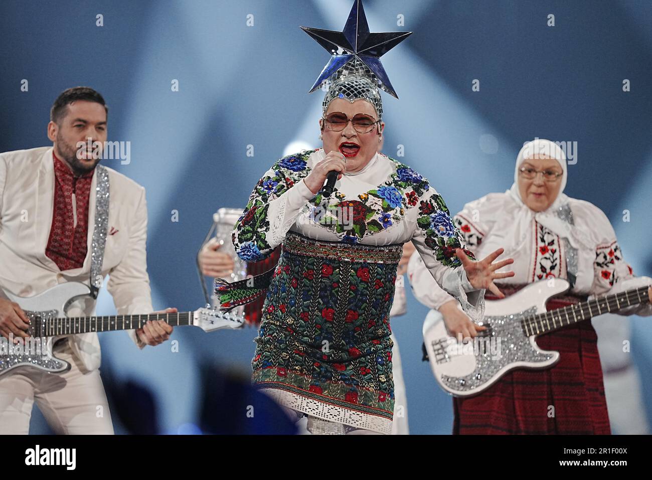 Verka Serduchka during the grand final for the Eurovision Song Contest ...
