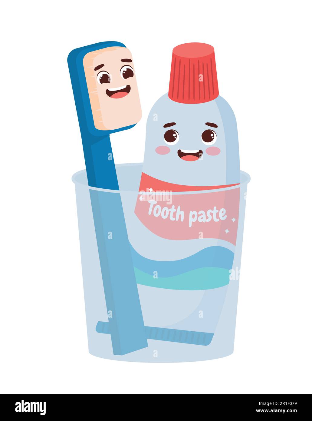 Toothbrush and toothpaste character Stock Vector Image & Art - Alamy