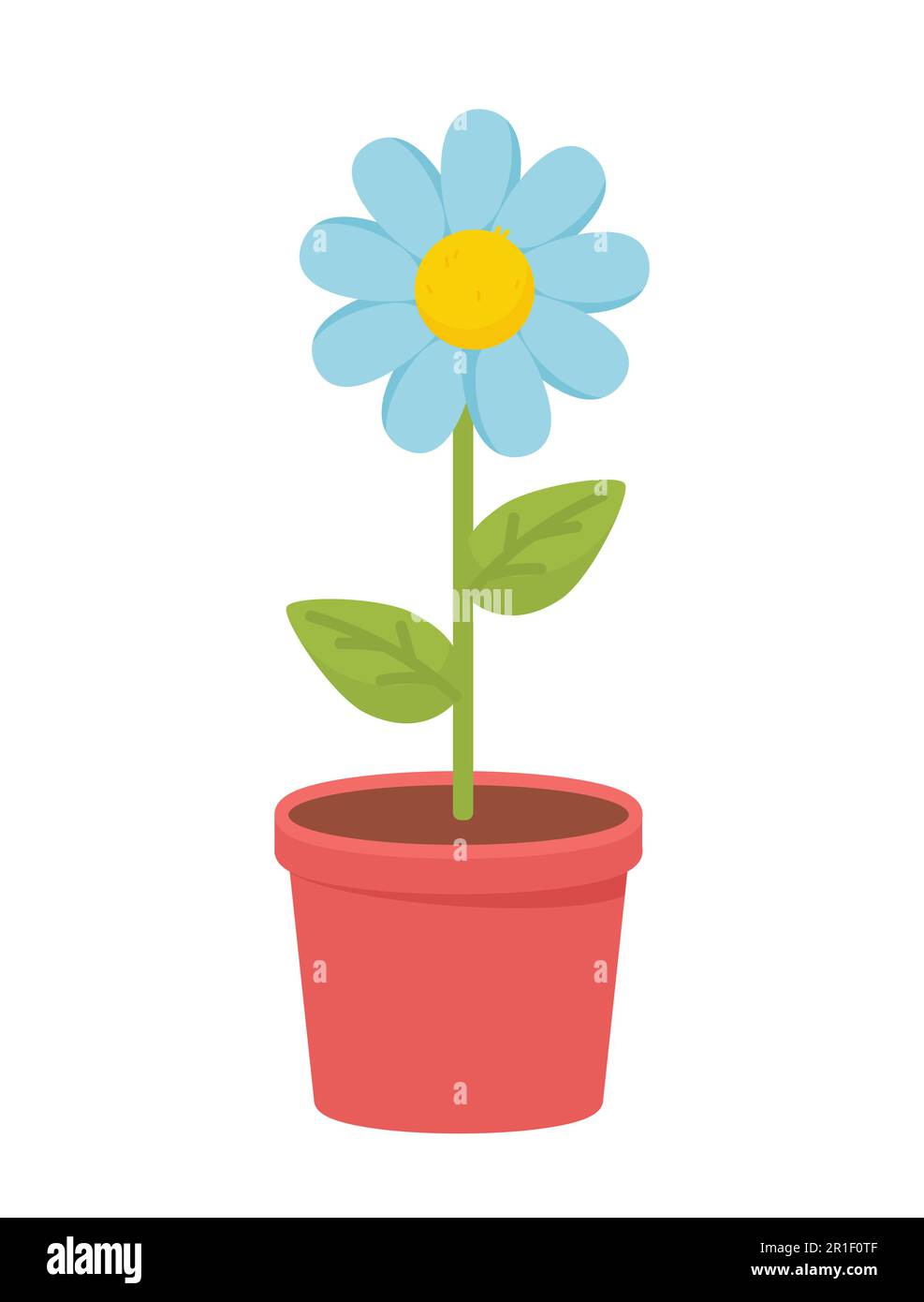 Flower in pot concept Stock Vector Image & Art - Alamy