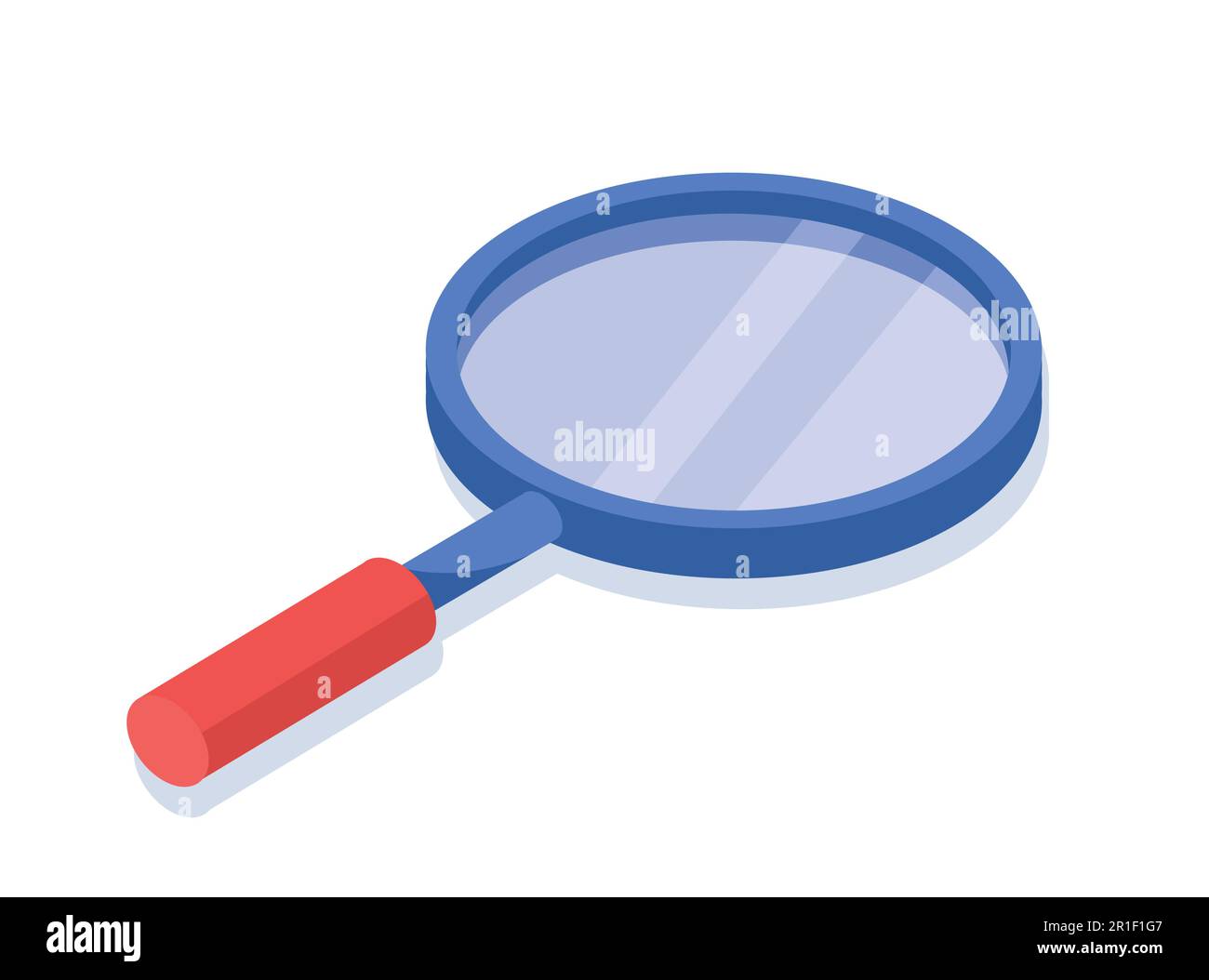 Isometric magnifying glass concept Stock Vector Image & Art - Alamy