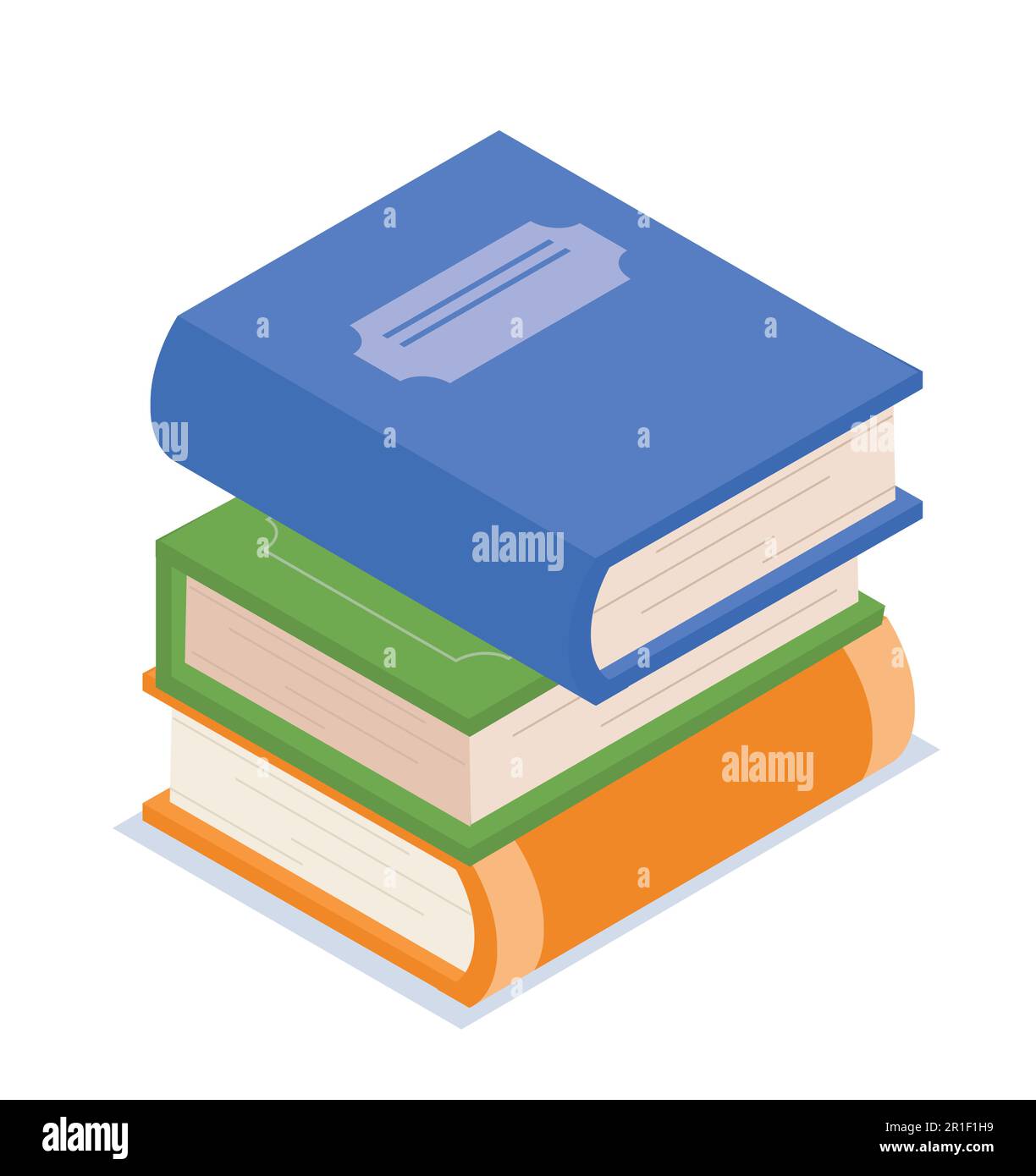 Isometric books concept Stock Vector Image & Art - Alamy