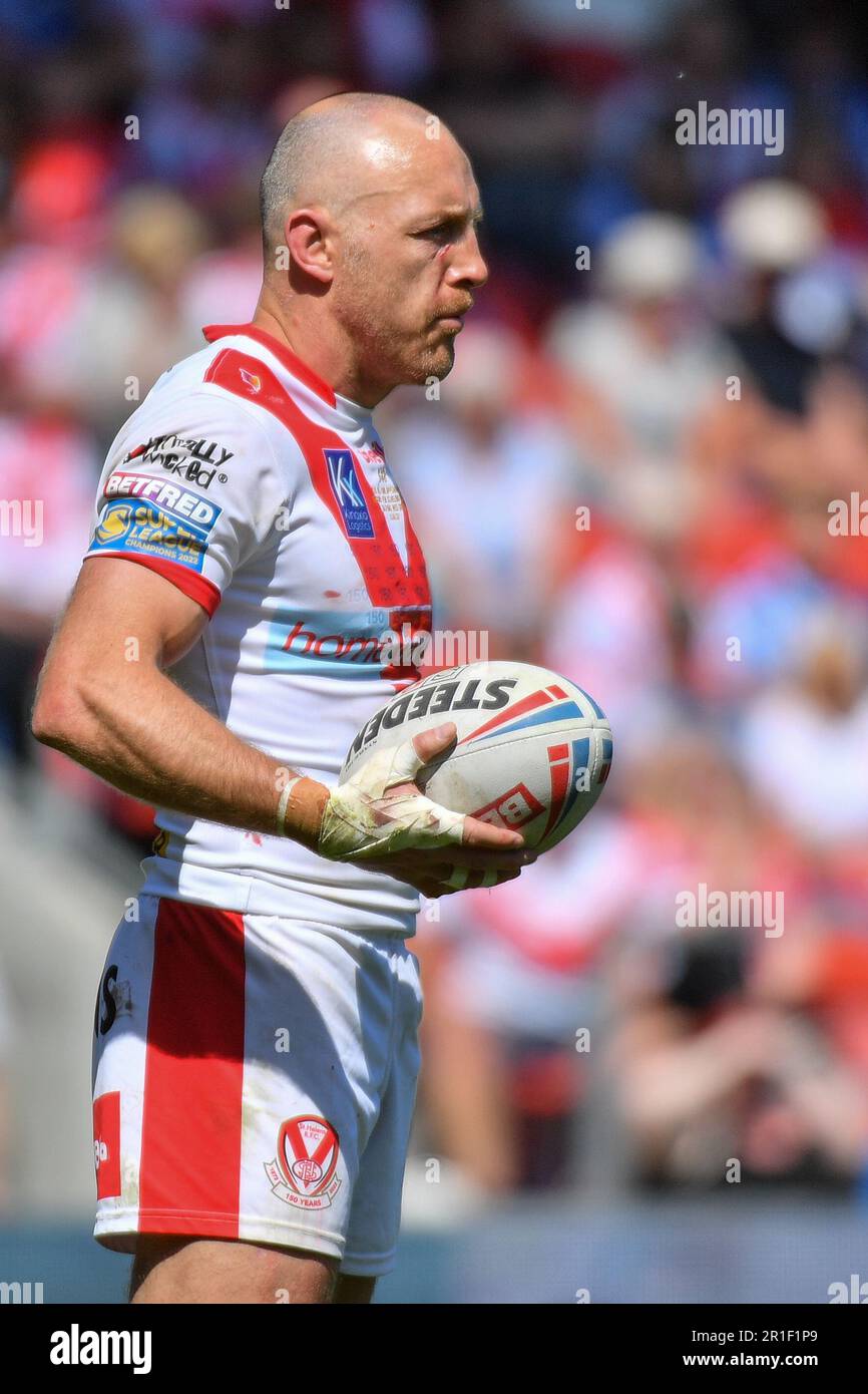 St. Helens, England - 13th May 2023 - James Roby of St Helens. Rugby ...
