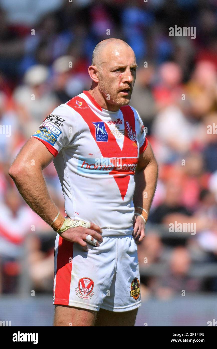 St. Helens, England - 13th May 2023 - James Roby of St Helens. Rugby ...