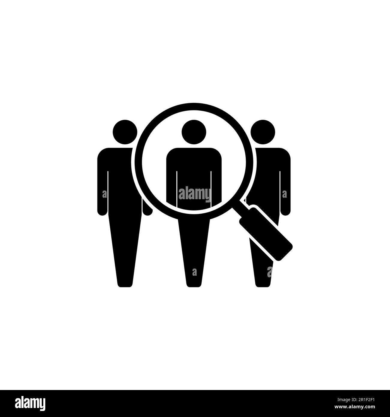 Hiring icon vector. Search job vacancy icon. Human resources concept ...