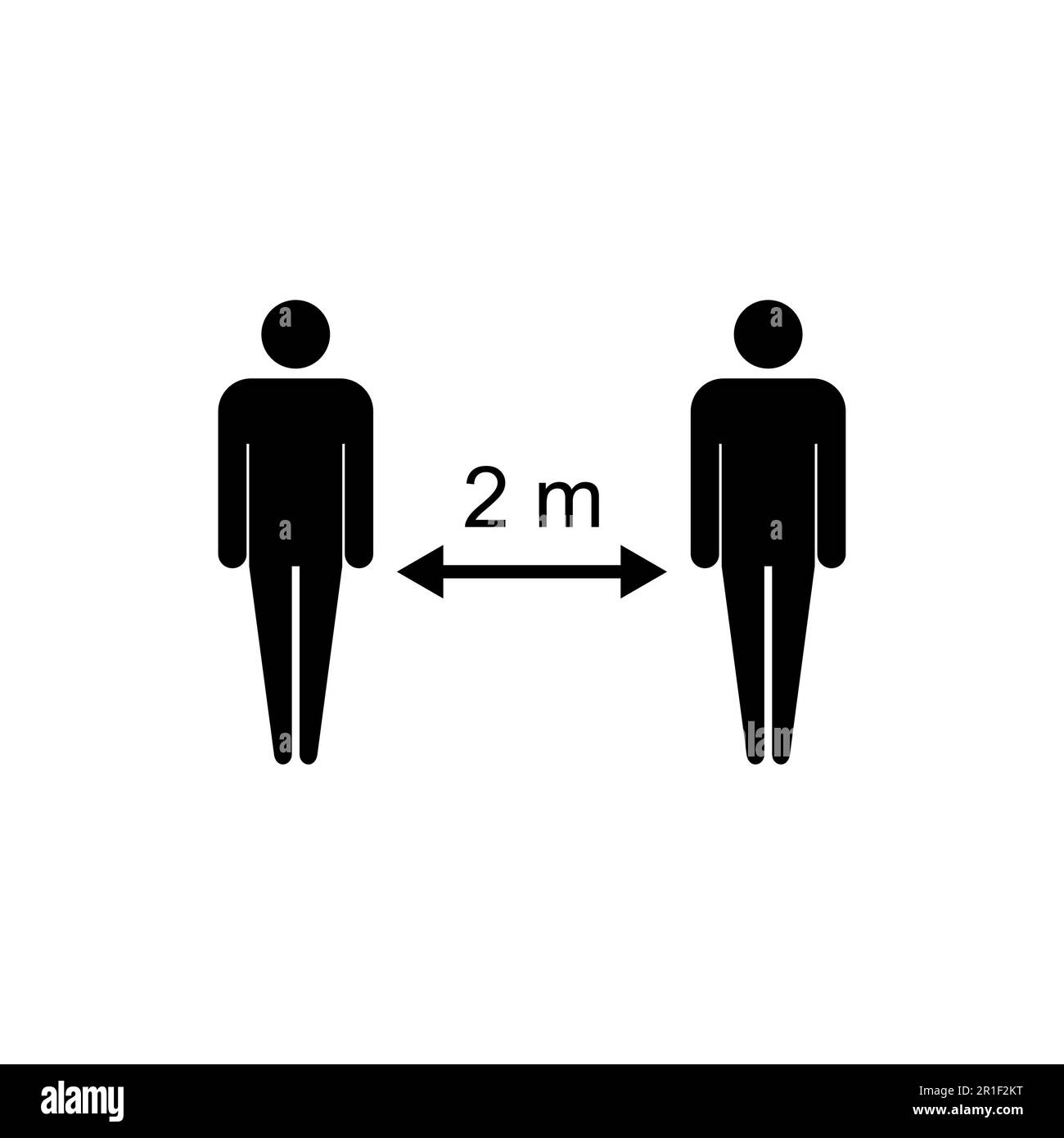 Social distancing icon. social distance icon. self quarantine sign ...