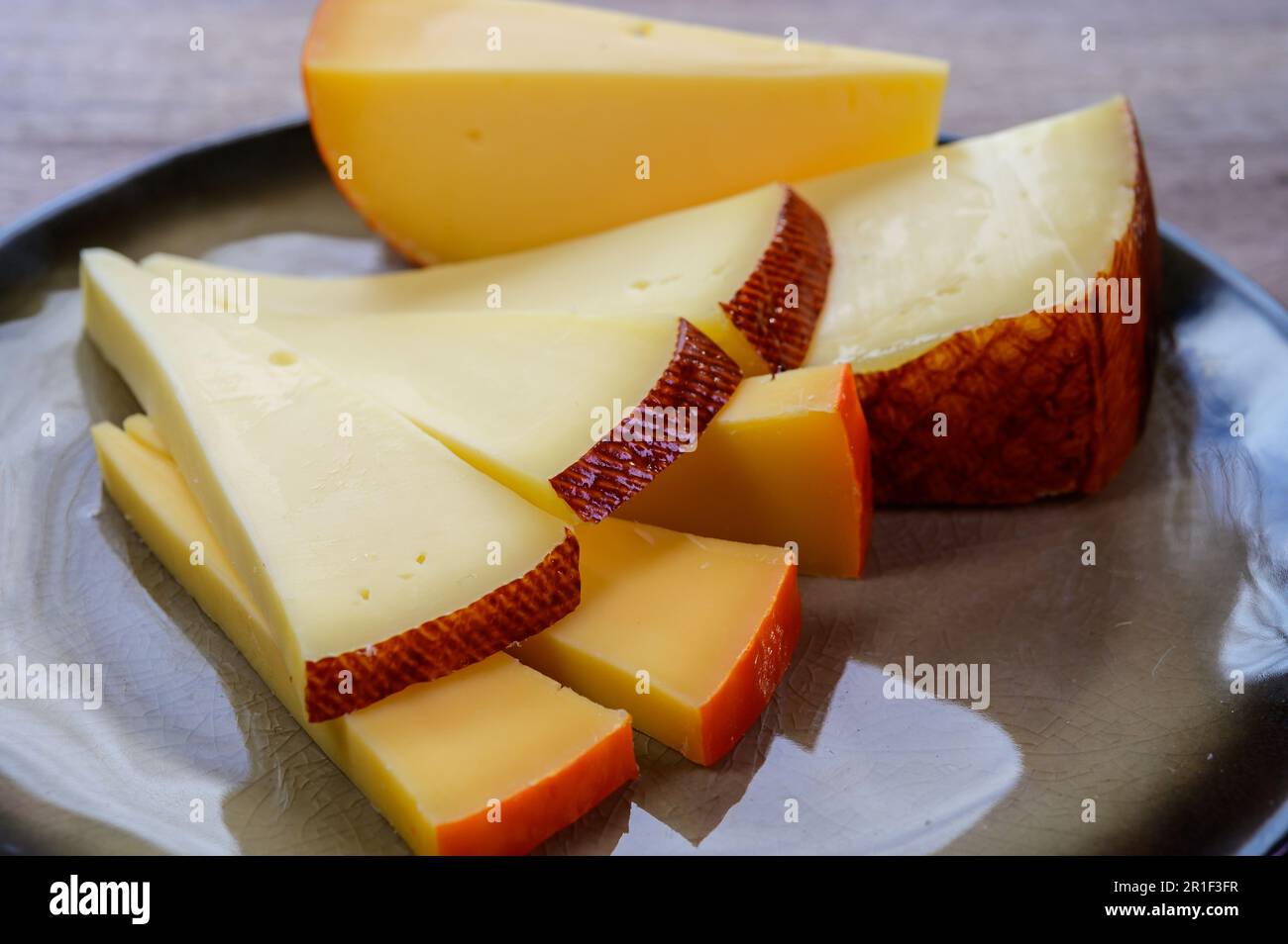 Cheese collection, tasty Belgian abbey cheeses made with brown trappist ...