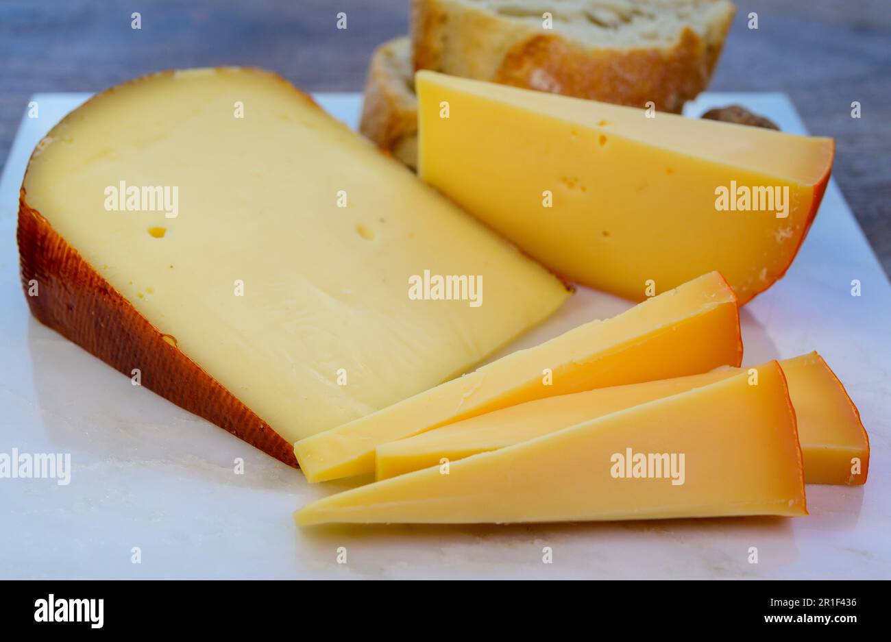 Cheese collection, tasty Belgian abbey cheeses made with brown trappist ...