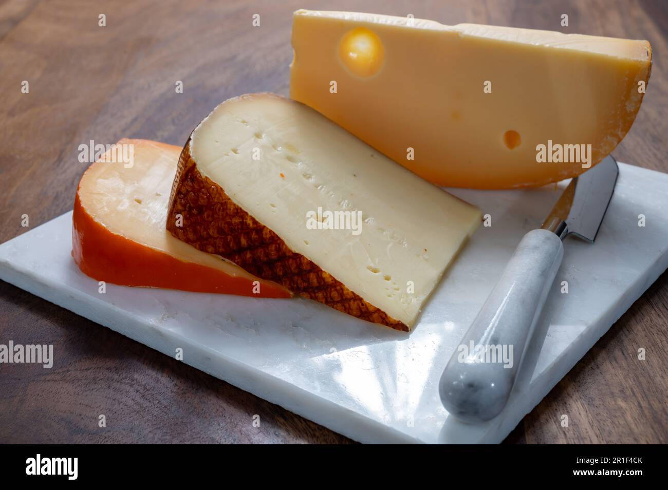 Cheese collection, tasty Belgian abbey cheeses made with brown trappist ...