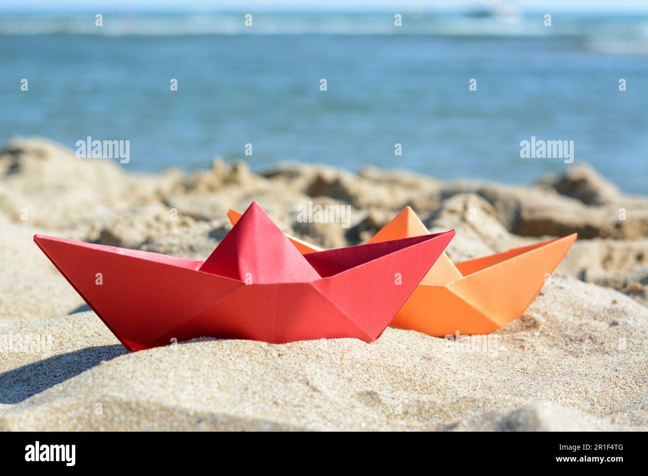 Two boats on the sea near the beach hi-res stock photography and images ...