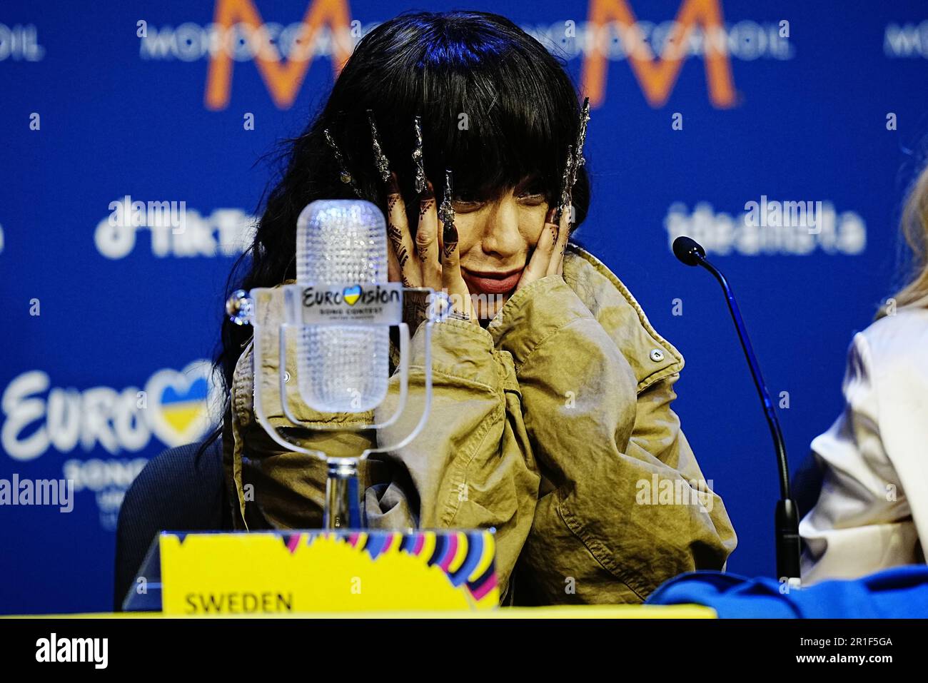 Sweden entrant Loreen during the press conference after winning the ...