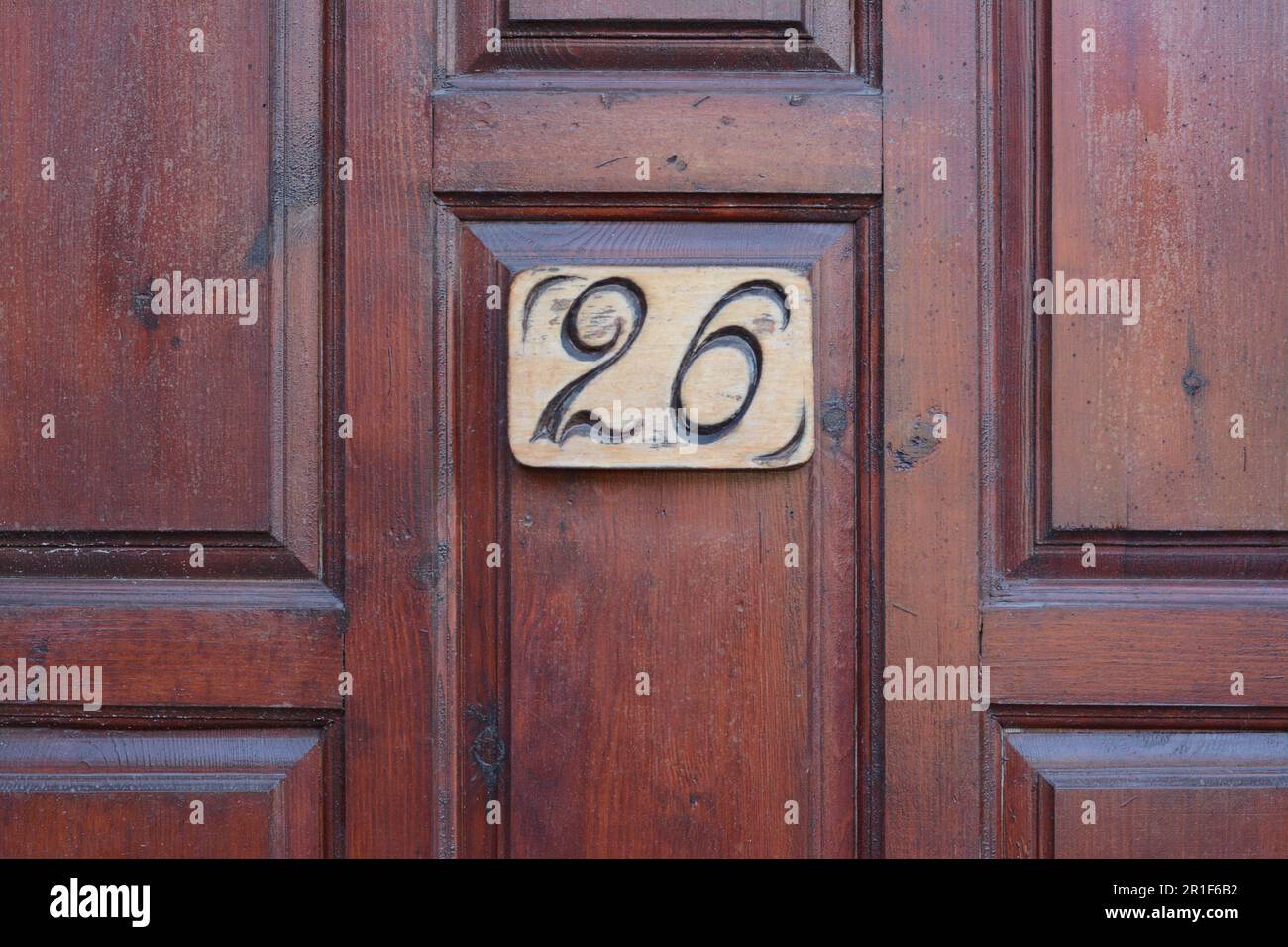 Number 26 door hi-res stock photography and images - Alamy