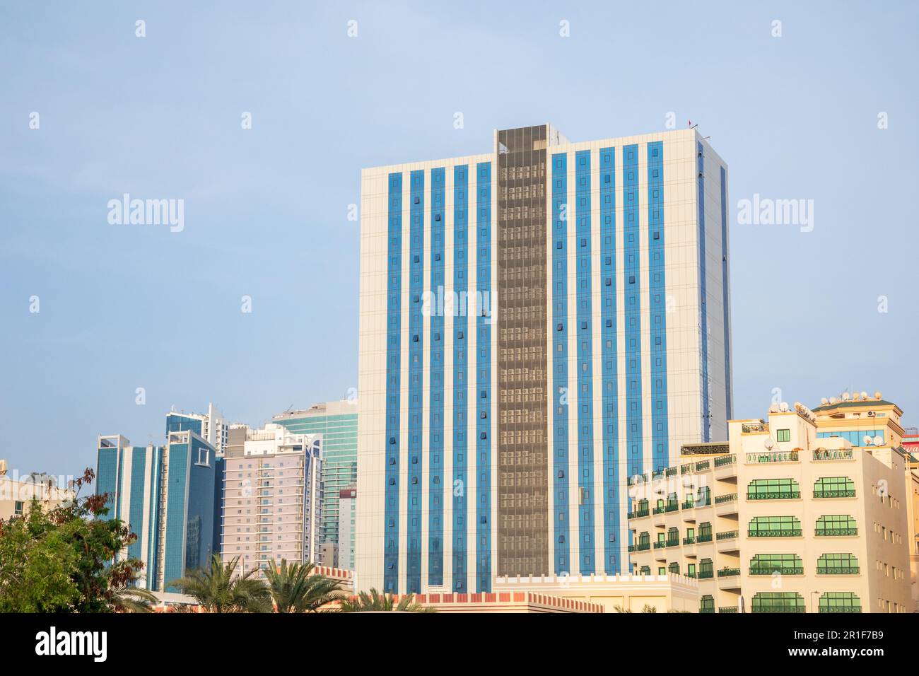 Modern buildings in Juffair district, Manama, Bahrain Stock Photo - Alamy