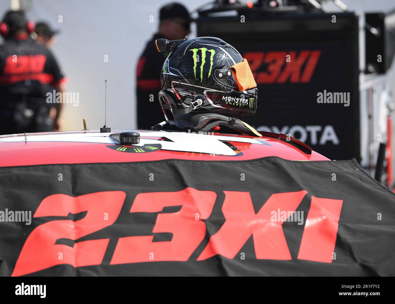 DARLINGTON, SC - MAY 13: The helmet of Tyler Reddick (#45 23XI Racing ...
