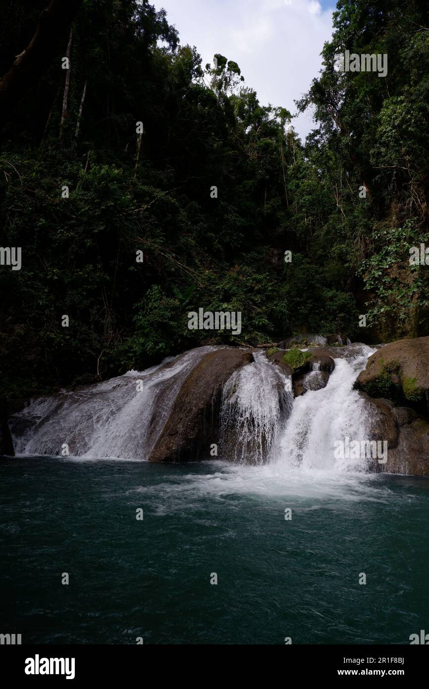A Majestic Waterfall in Southern Leyte, Philippines Stock Photo - Alamy