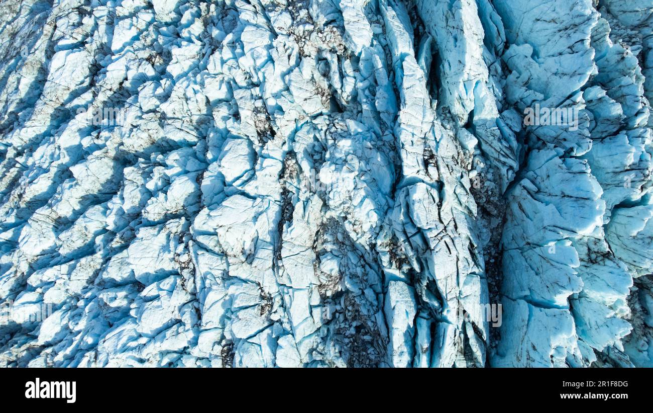 Glacier in Iceland. Pure Blue Ice at Winter Season. Frozen Beautiful ...