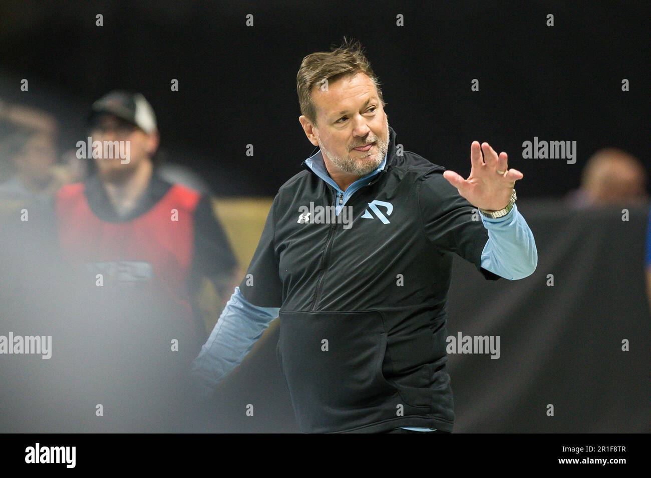 SAN ANTONIO, TX - MAY 13: Arlington Renegades head coach Bob Stoops ...