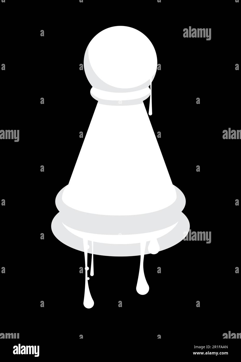 Pawn, chess piece Graffiti. Abstract modern street art decoration ...