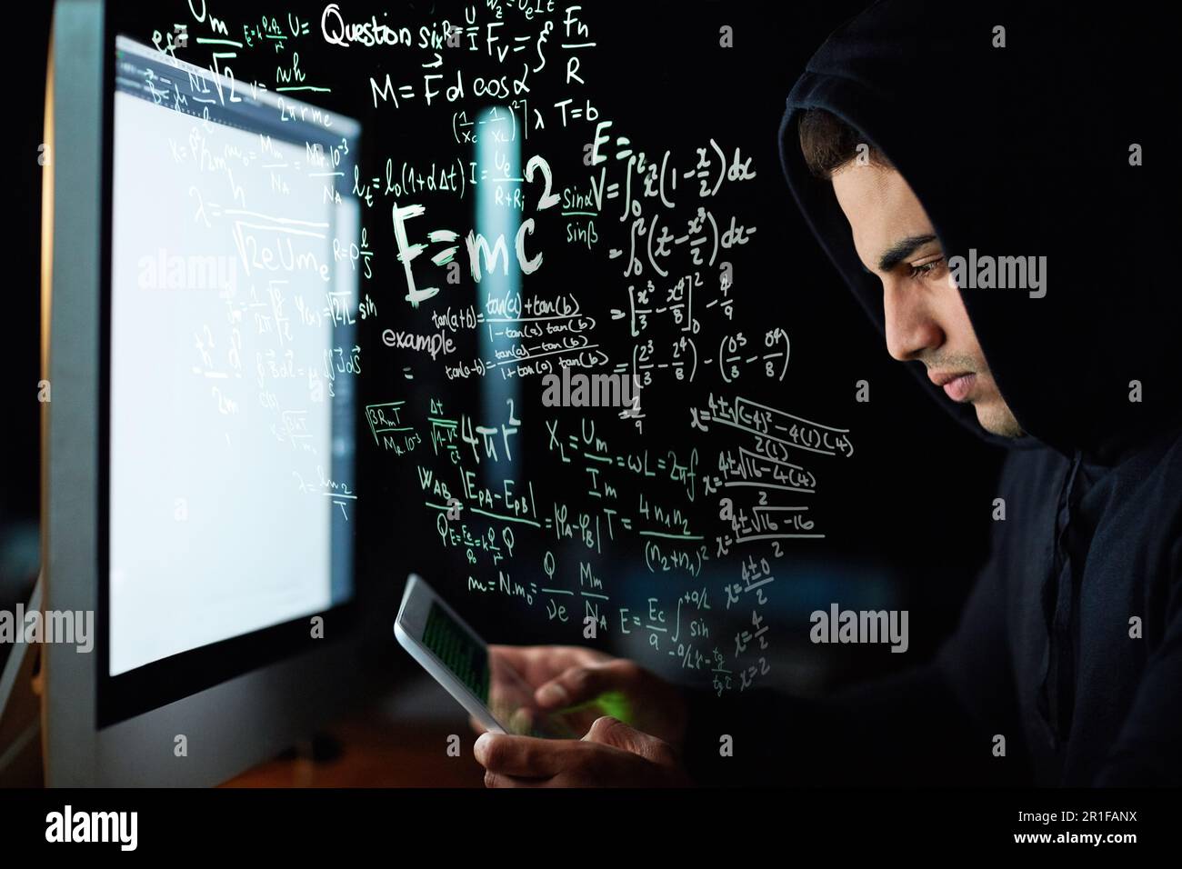 Digital math overlay hi-res stock photography and images - Alamy