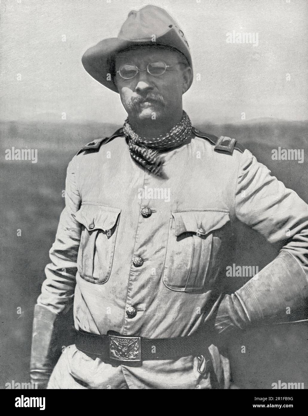 Colonel Theodore Roosevelt of the Rough Riders during the Spanish ...