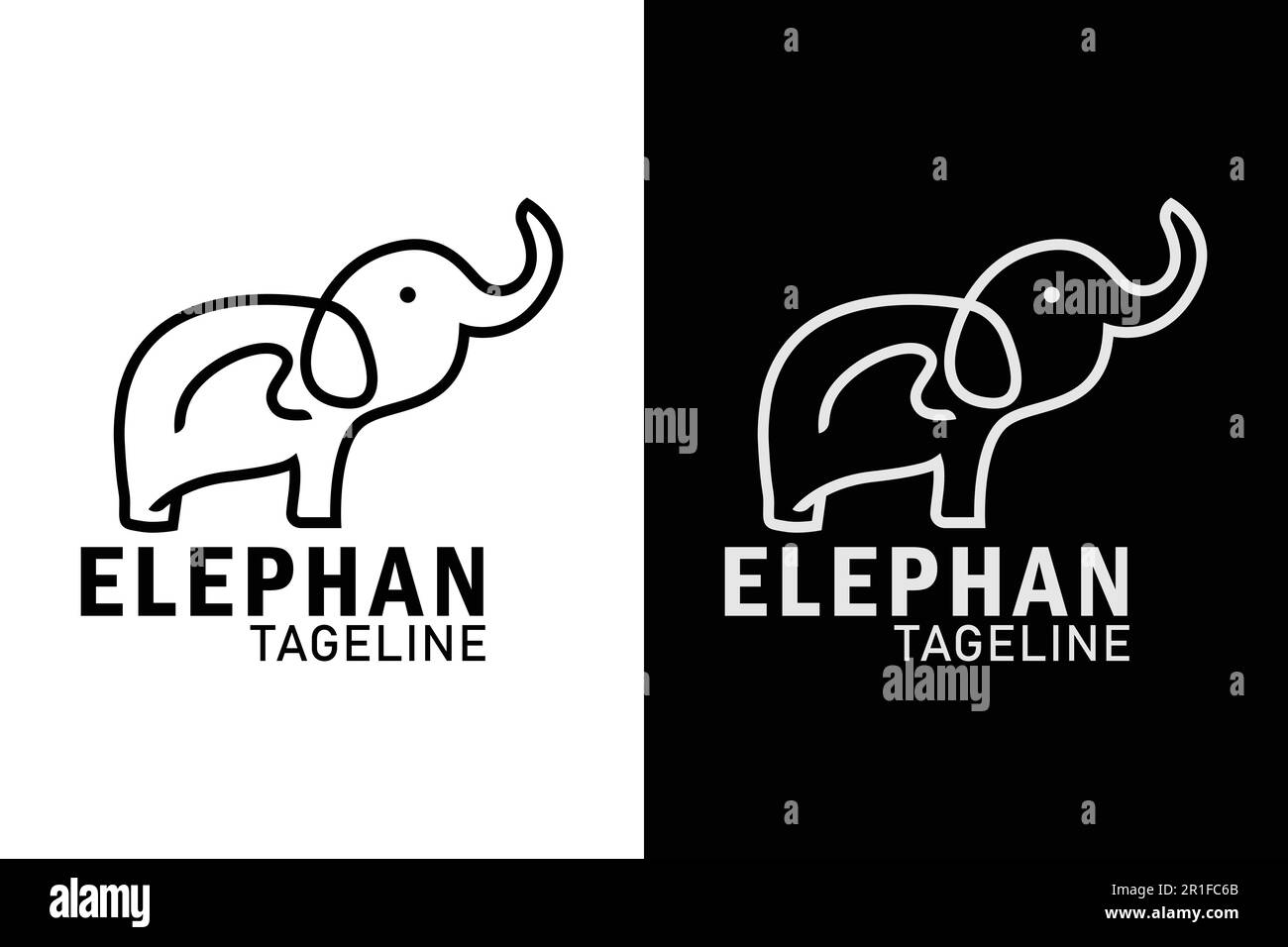 Elephant logo. Vector illustration, icon, logo design. simple design ...