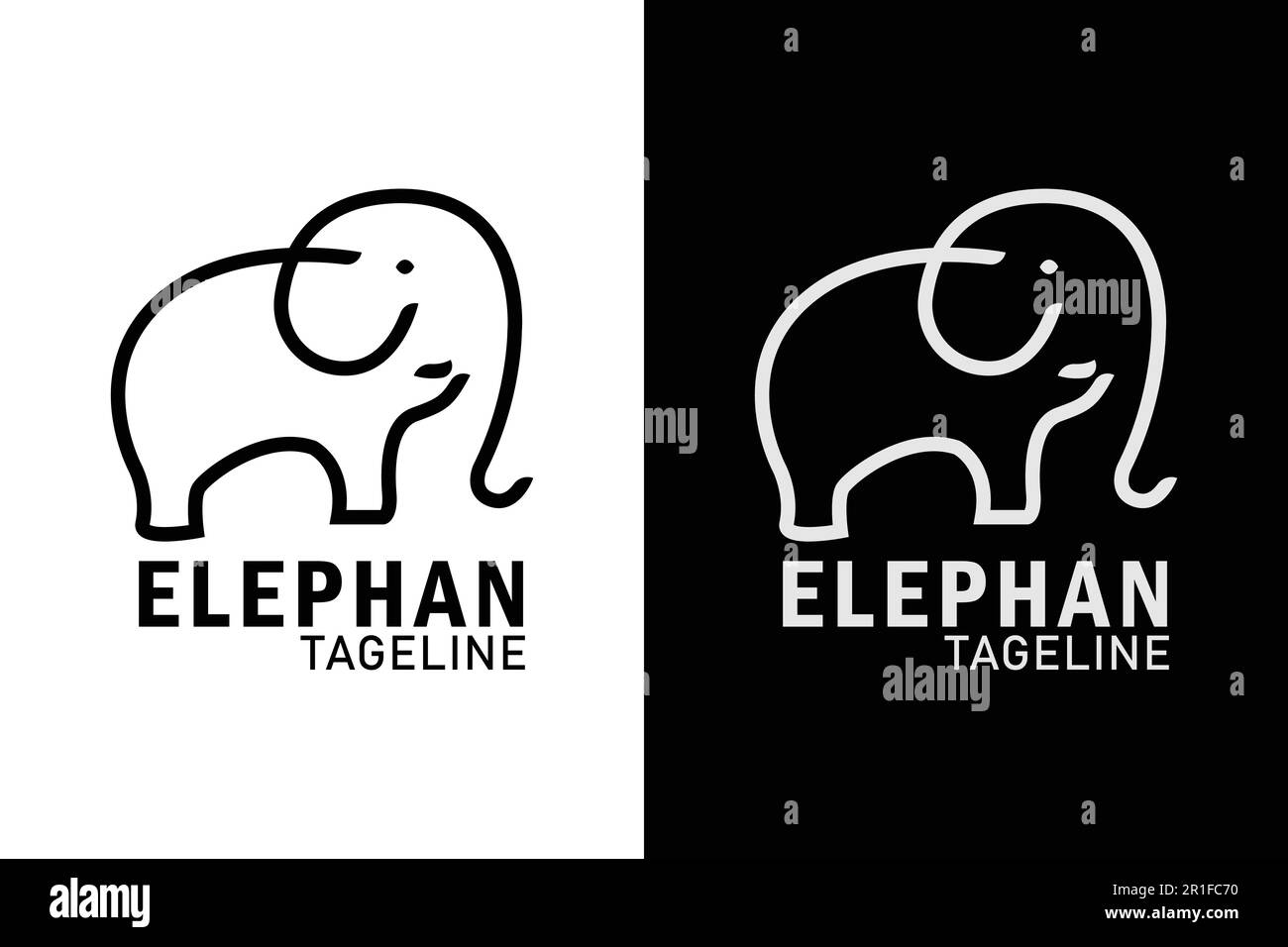 Elephant logo. Vector illustration, icon, logo design. simple design ...