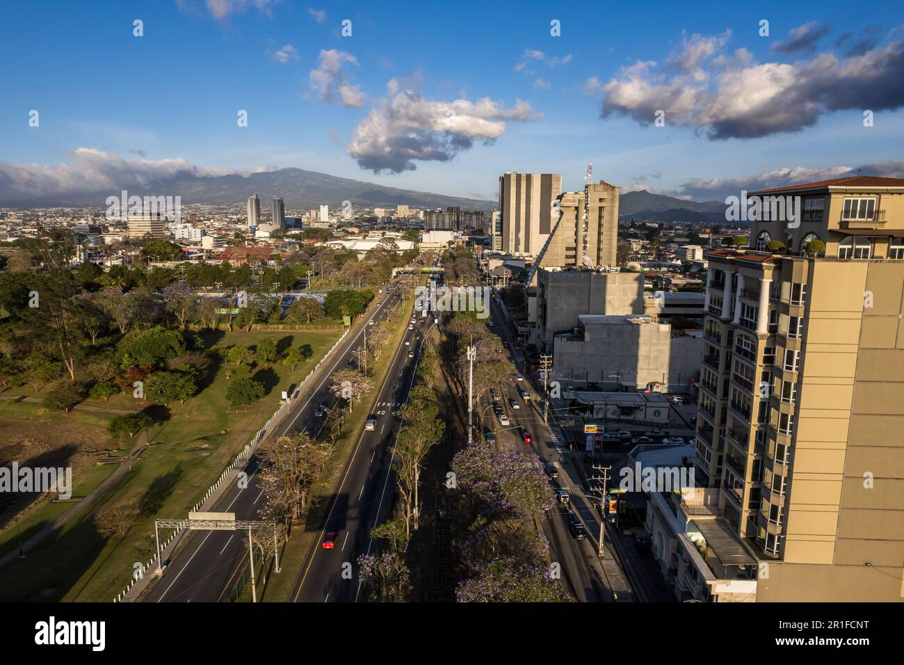 Beautiful aerial view of the Metropolitan Central Park La Sabana in ...