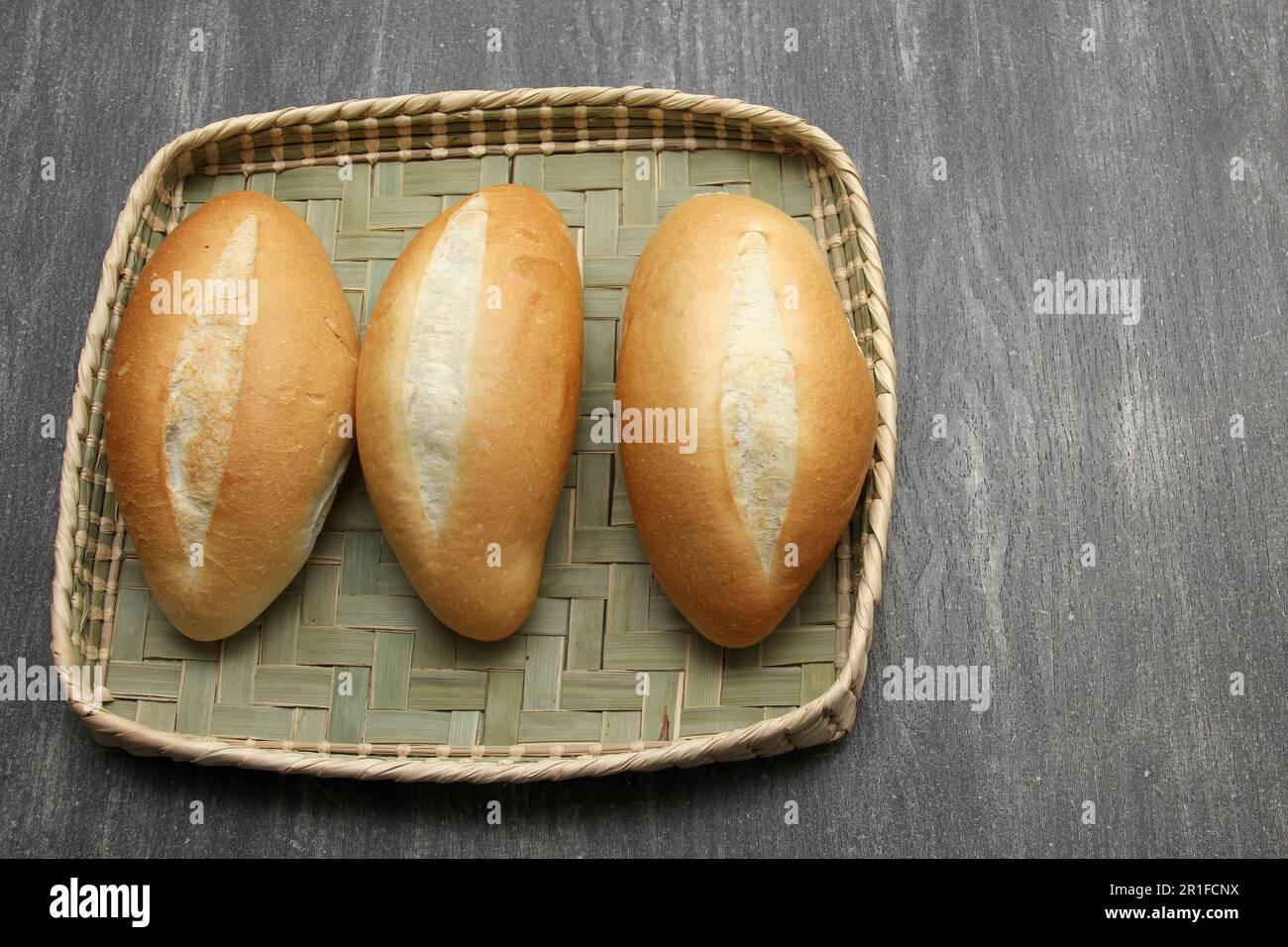 Fresh, delicious, fluffy, hot, freshly made Mexican bolillo bread ...