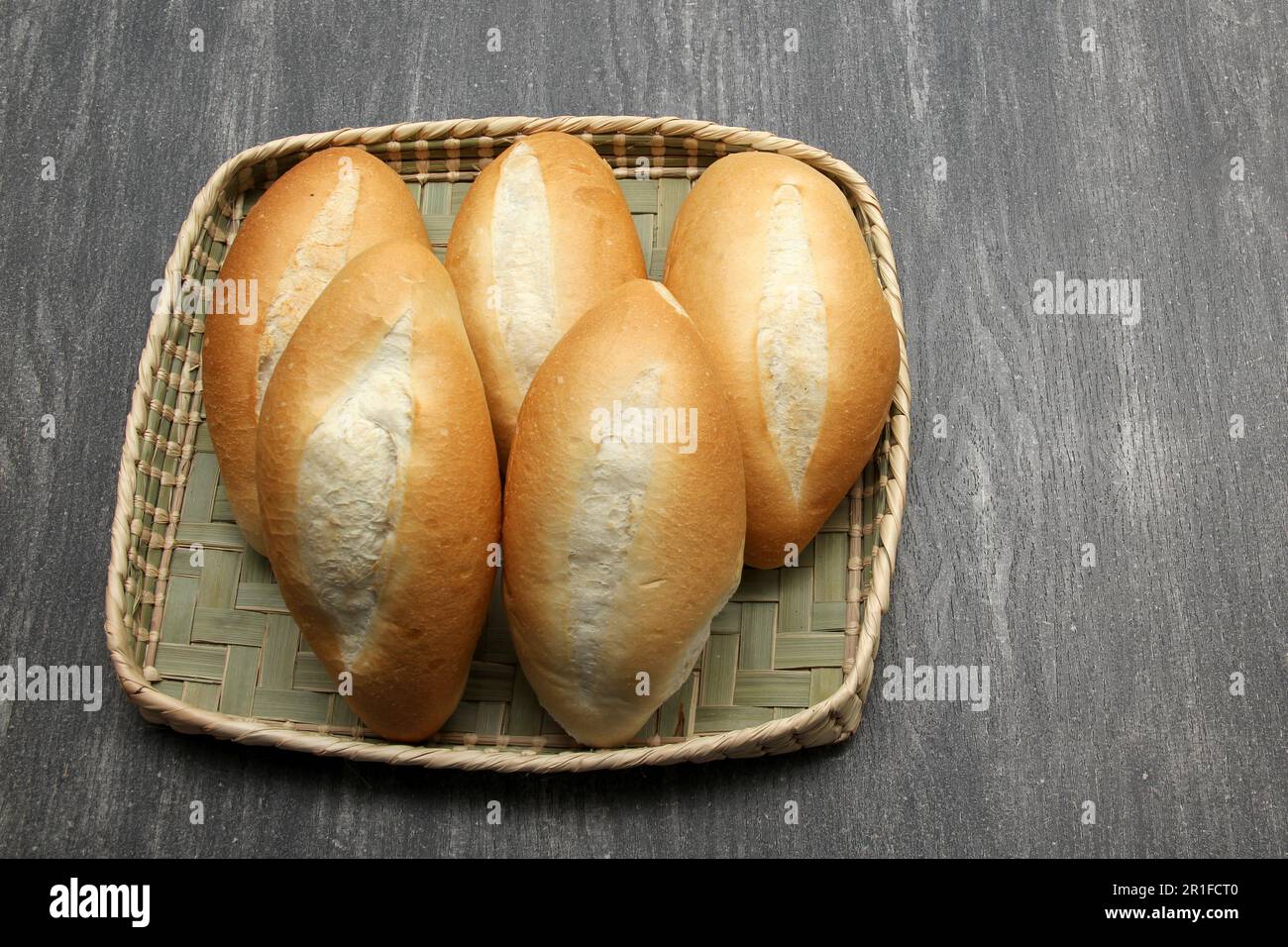 Fresh, delicious, fluffy, hot, freshly made Mexican bolillo bread ...
