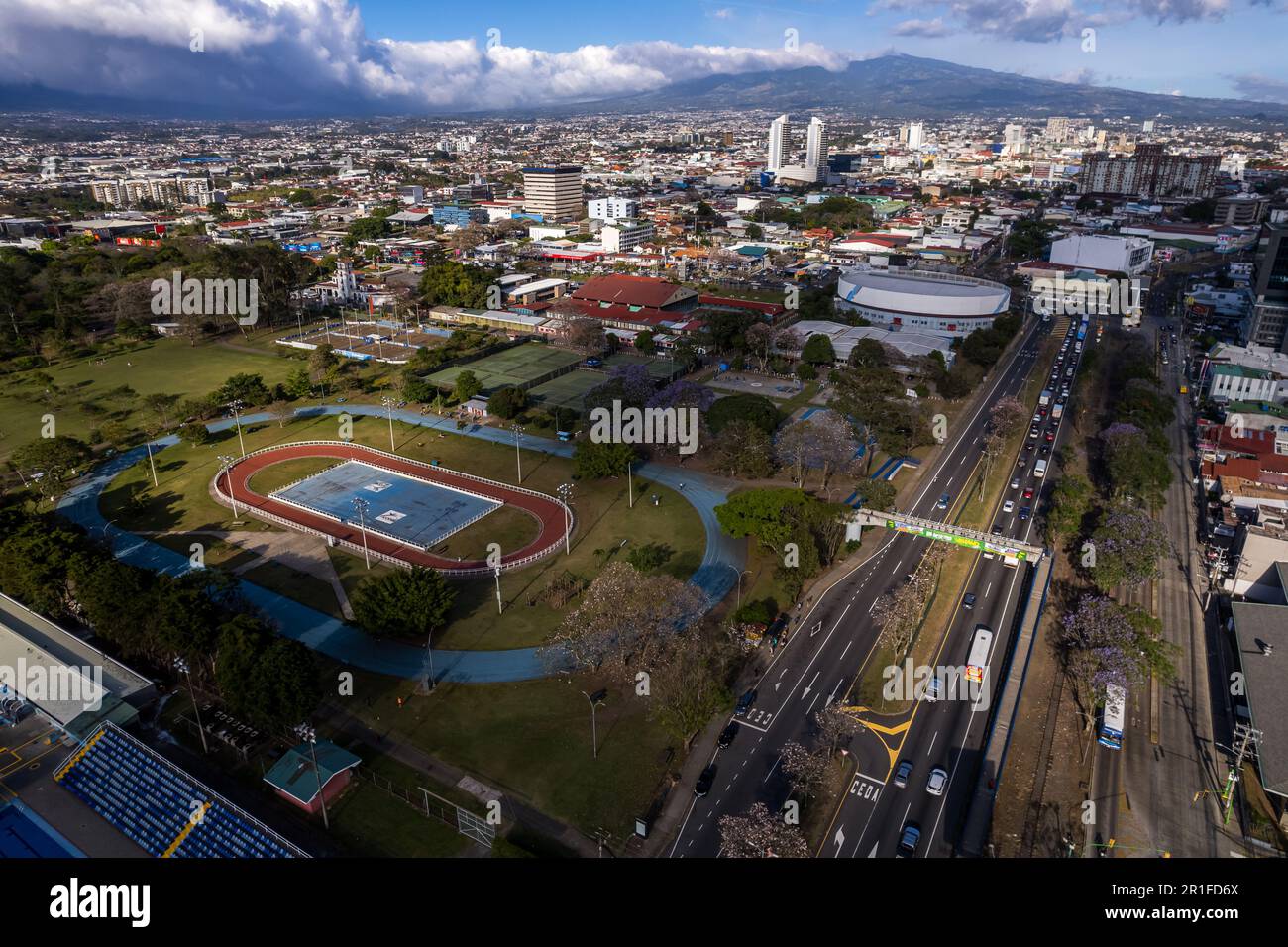 Beautiful aerial view of the Metropolitan Central Park La Sabana in ...