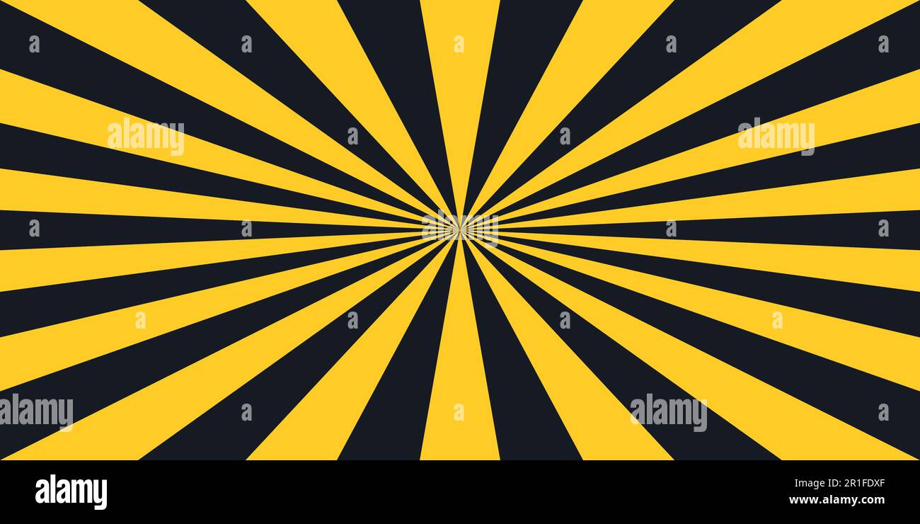 stripe rays safety warning dangerous pop art style background, vector ...
