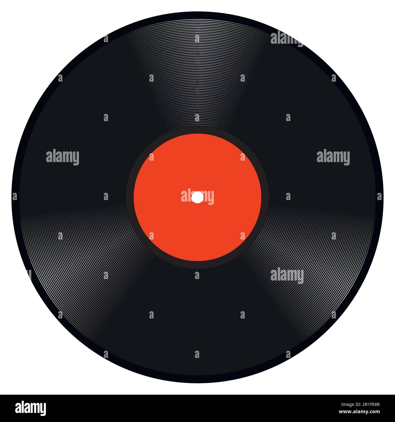 Realistic retro vinyl gramophone record disk, vector template vintage ...