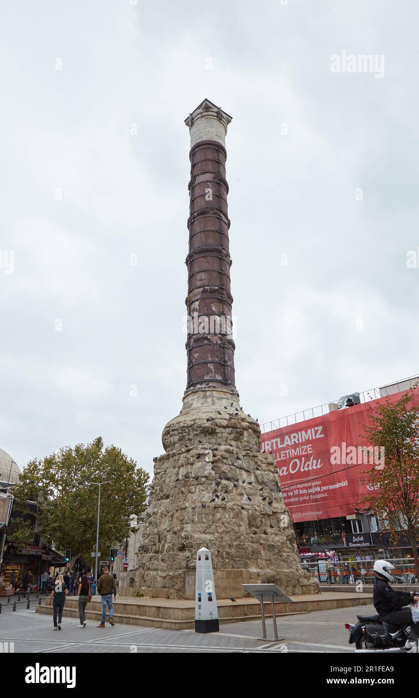 The Column of Constantine in Istanbul, Turkey Stock Photo - Alamy