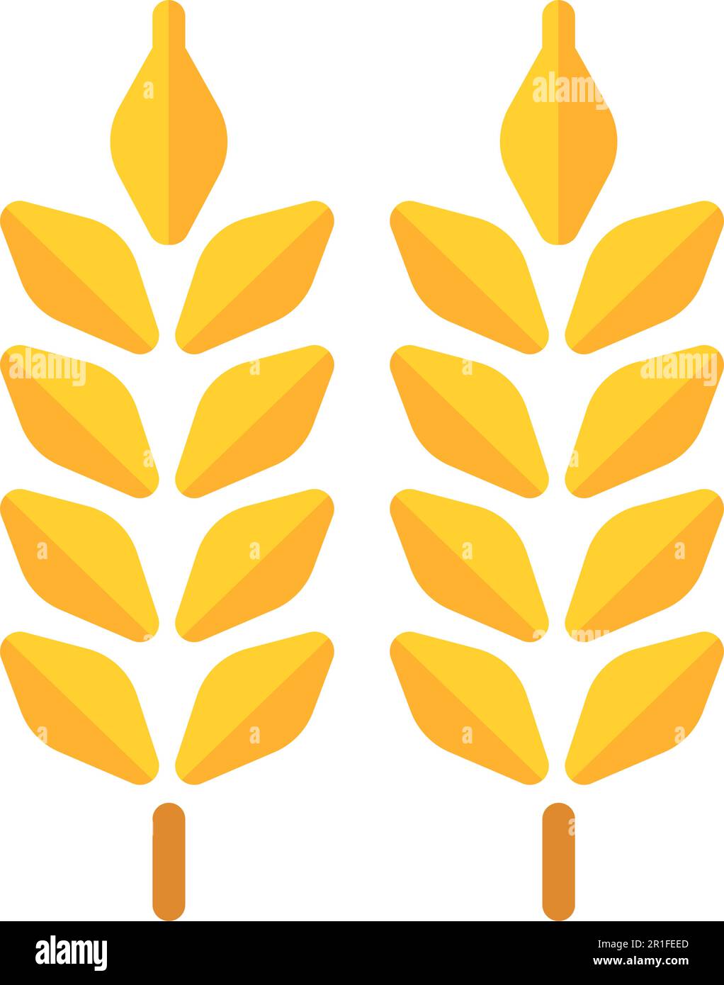 Wheat (grains, cereals) vector icon illustration Stock Vector Image ...