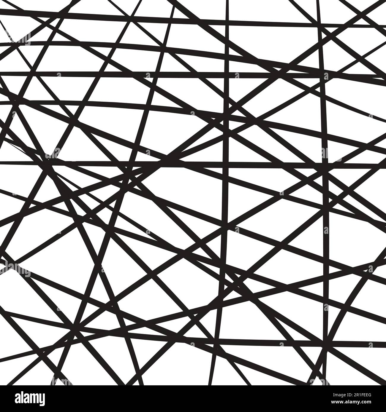 intersecting lines stripes, random grid, thickets of branches, vector Modern stylish pattern ...