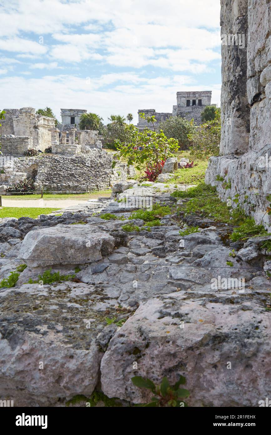 The scenic ruins of Tulum, the only ancient Mayan city built on a cliff ...