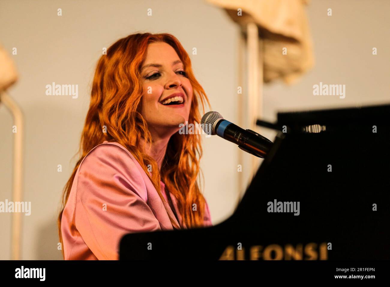 Rome, Italy. 13th May, 2023. Noemi at the Centrale di Montemartini ...