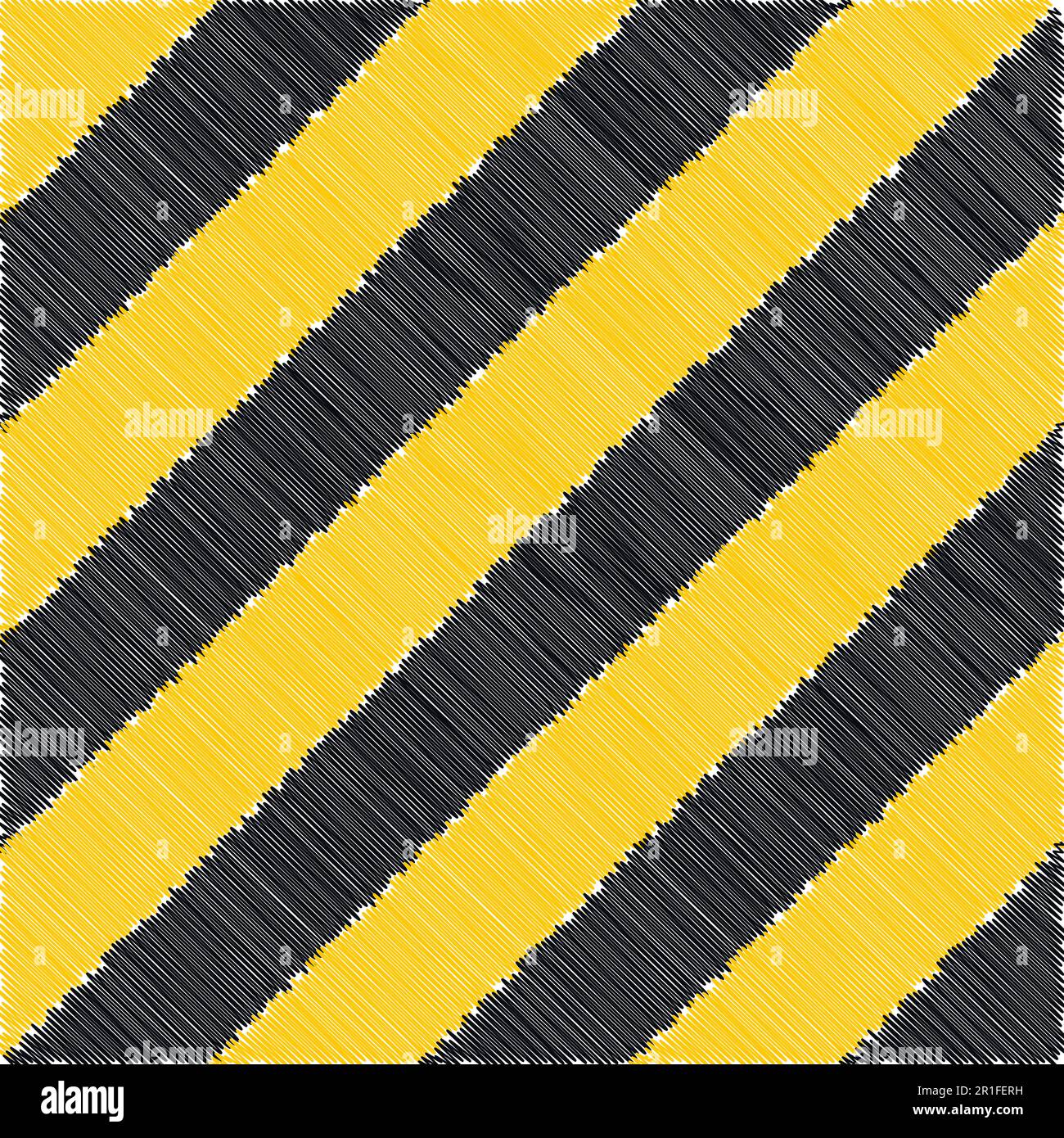 road orange banner background hand drawn, vector stripe safety ...