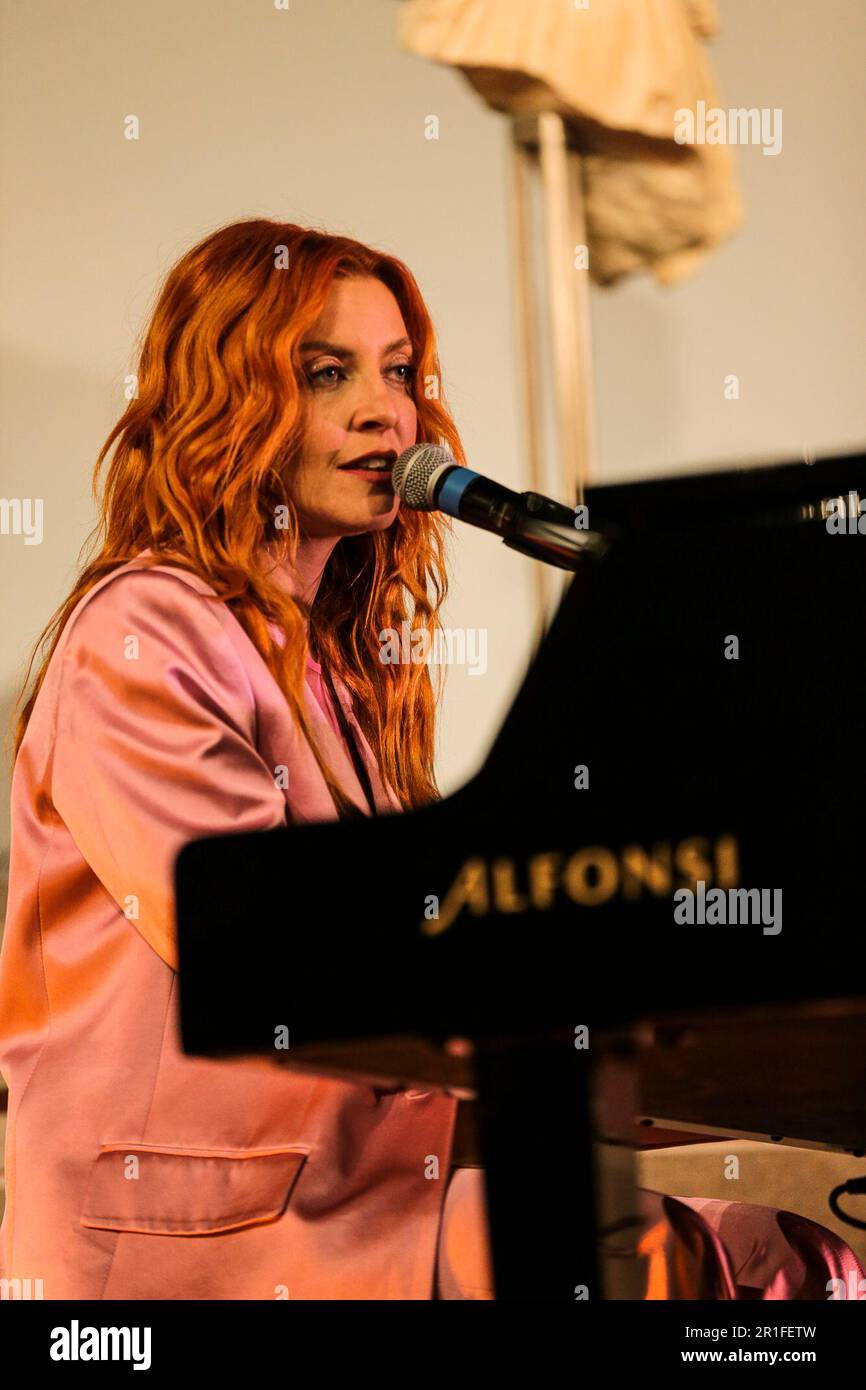 Rome, Italy. 13th May, 2023. Noemi at the Centrale di Montemartini ...